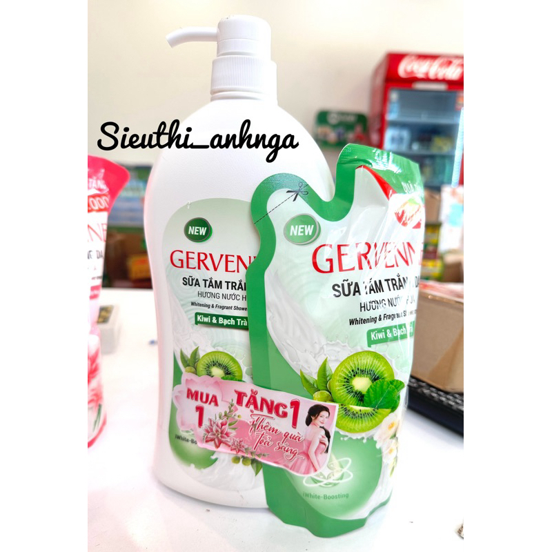Sữa Tắm Trắng Da Gervenne 900G/1,2L ( Tặng Túi Sữa Tắm 380g ) | Shopee Việt Nam