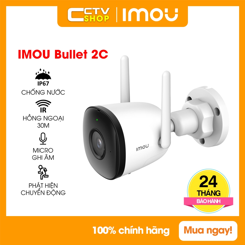 [CHÍNH HÃNG]Camera Wifi ngoài trời IMOU 2C IPC-F22P/F42P 2MP/4MP, phát ...