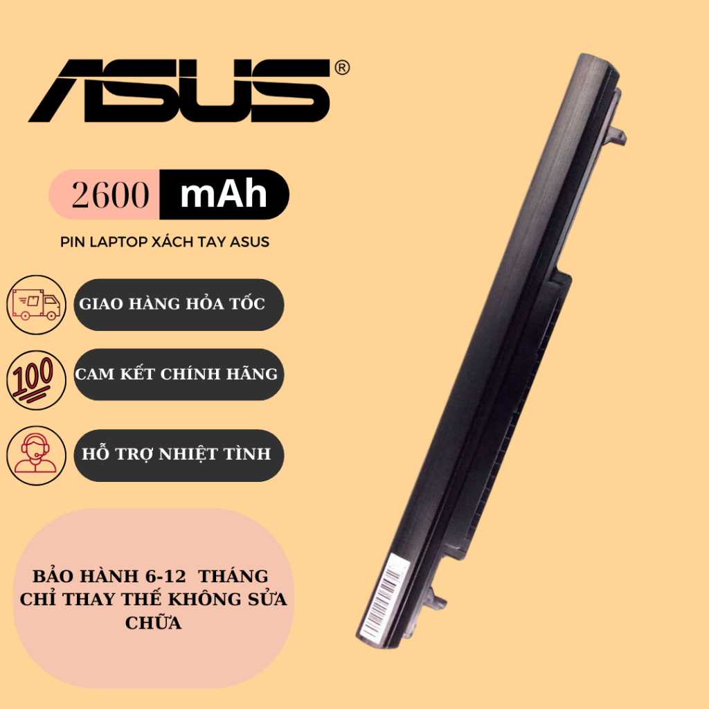 Pin Laptop Asus K56 K46 A46 A56 S550 S40 S505 S46 S56 S405 Pin Asus A46 ...