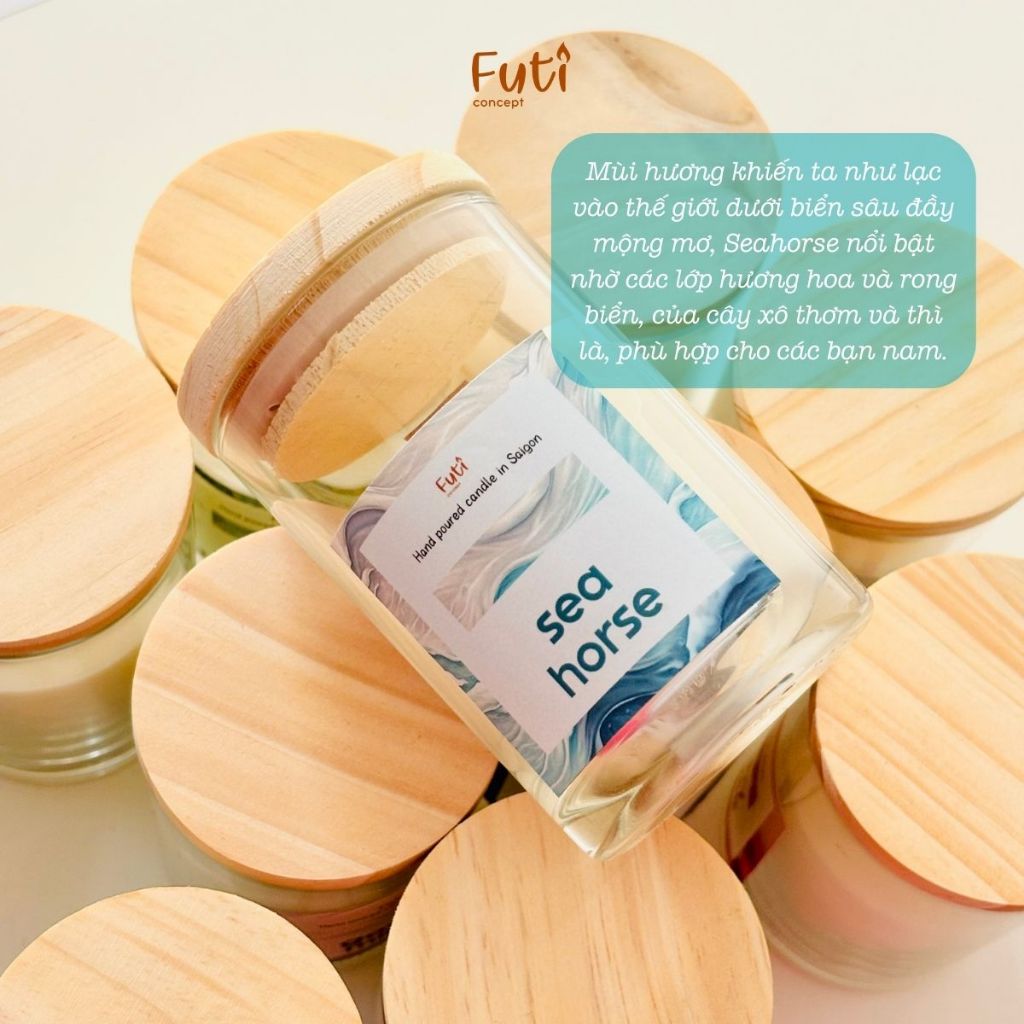 Nến Thơm Thiên Nhiên SEA HORSE Có Hộp, Candle Cup Into The Wild, Candle ...