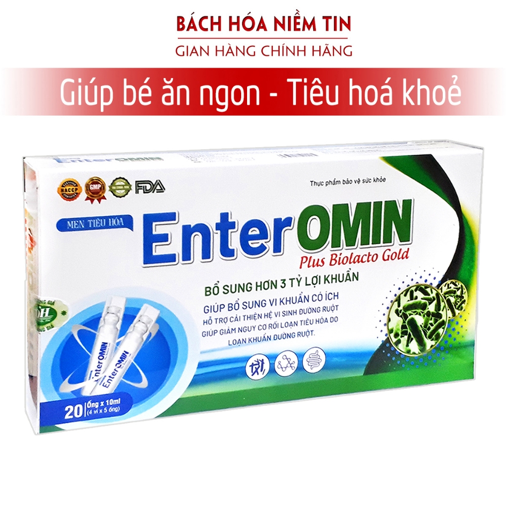 Men tiêu hóa cho bé giảm rối loạn đường ruột - vi sinh Entero Min giảm ...