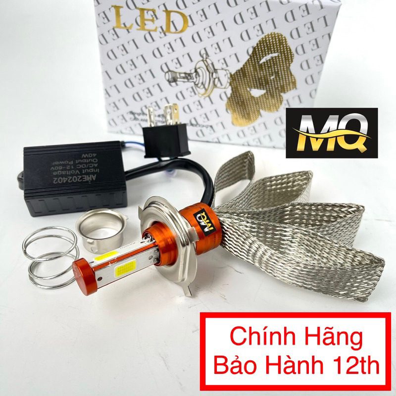ĐÈN PHA LED CYT 3 TIM H4 CHÍNH HÃNG mQ 12-24V 40W CÓ CHÂN ĐỔI M5 | Shopee Việt Nam