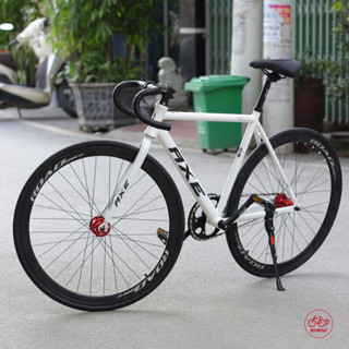 Xe Đạp Fixed Gear AXE 7700 Màu Trắng - Xe Đạp Học Sinh Tay Cong Khung ...