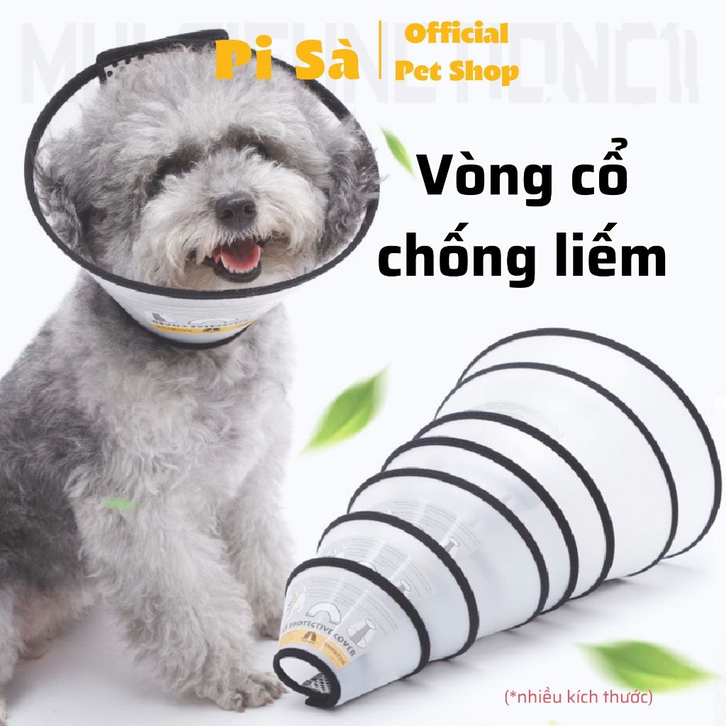 Vòng cổ chống liếm cho chó mèo nhiều kích thước | Loa đeo tránh lây ...