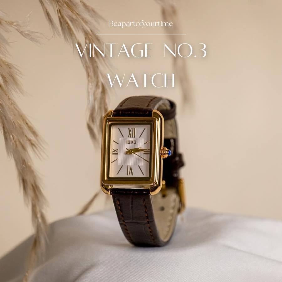Đồng Hồ Nữ IEKE Vintage no.3 Chống Nước Beapartofyourtime Dây Da Cao ...