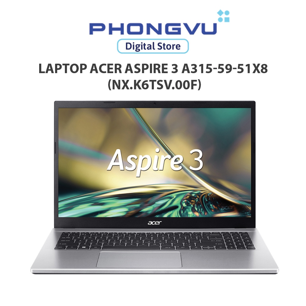 Laptop Acer Aspire 3 A315-59-51X8 (NX.K6TSV.00F) (i5-1235U) (Bạc) - Bảo ...