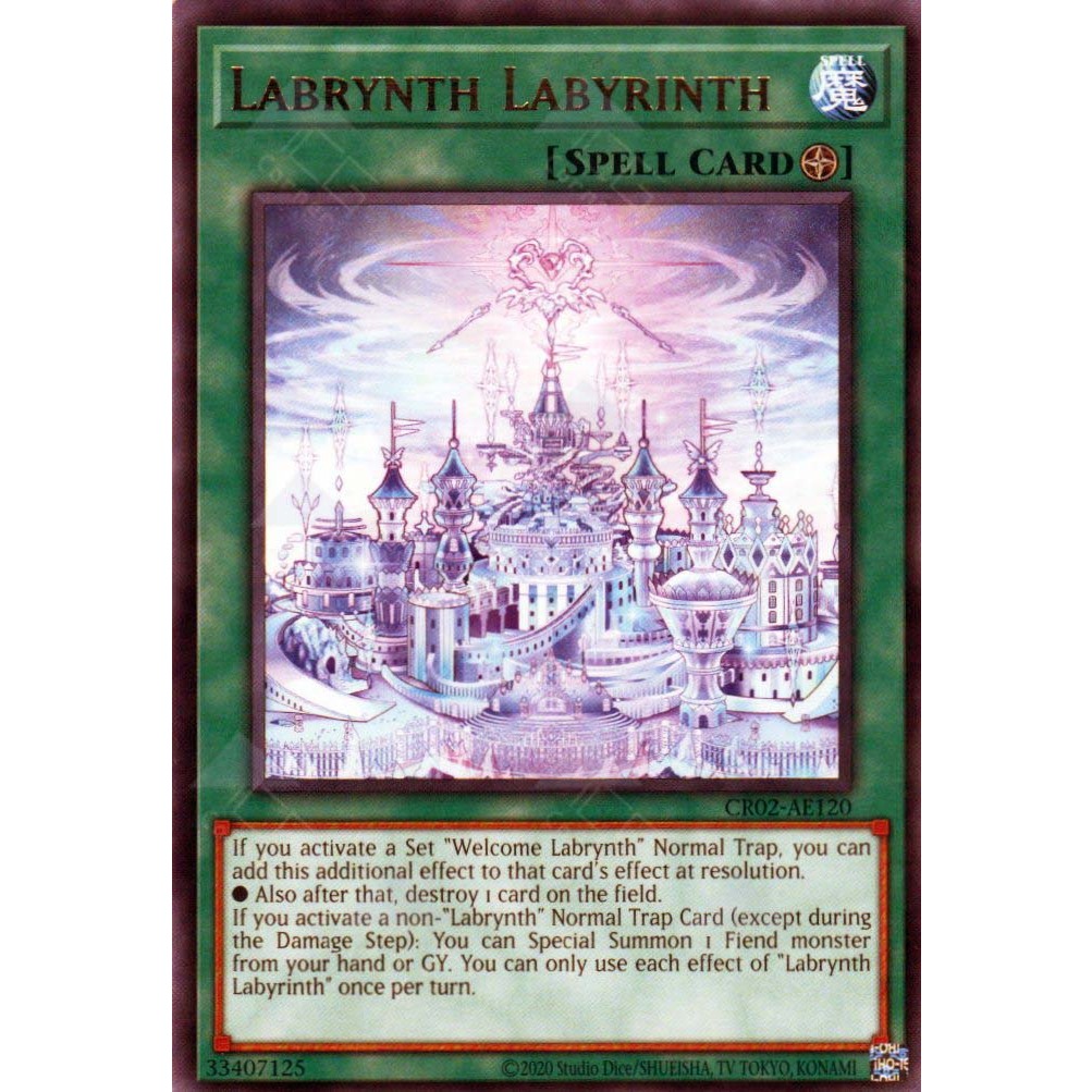 [ Đậu Phộng ] Thẻ Bài Yugioh Spell Labrynth Labyrinth CR02-AE120 (R ...