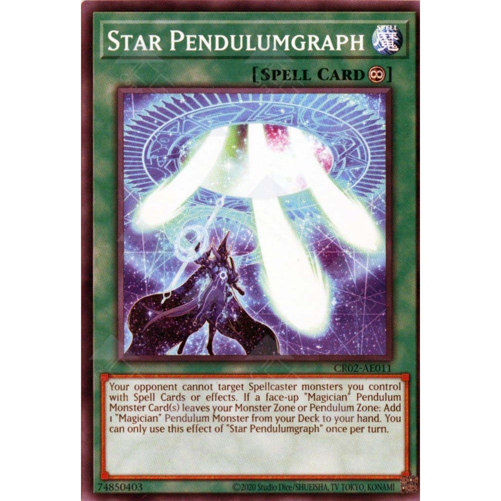 [ Đậu Phộng ] Thẻ Bài Yugioh Spell CR02-AE011 Star Pendulumgraph (N ...