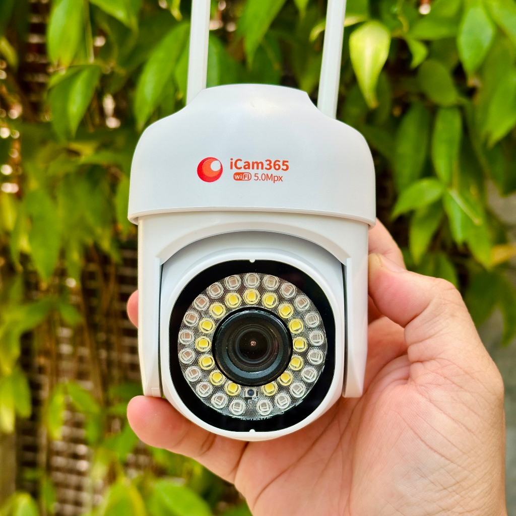 Camera ICAM 365 5Mpx Xoay 360 Độ - Đàm Thoại 2 Chiều- Ban Đêm Có Màu- Báo Động Chống Trộm- Wifi ...