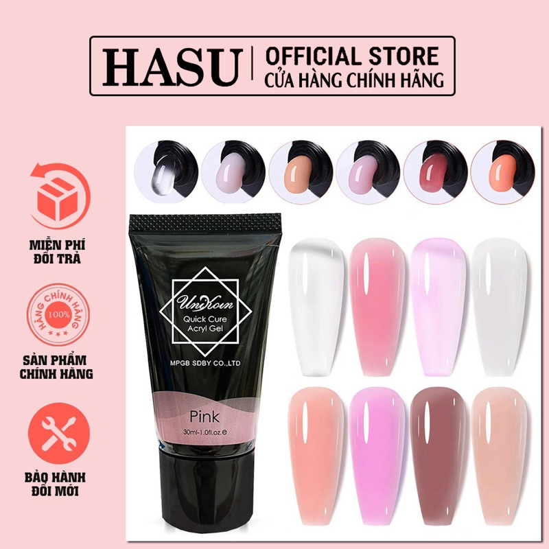 Gel gôm UNIKOIN 30ml đặc chuẩn đắp nối móng - chỉnh sửa form móng , gel ...