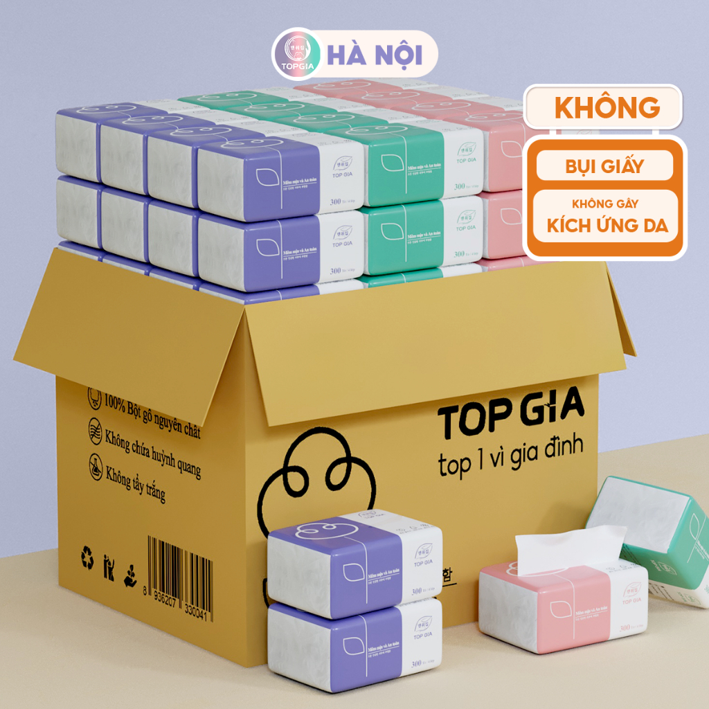 Combo 46 gói giấy ăn Topgia 4 lớp cao cấp tiện lợi cho cả gia đình ...