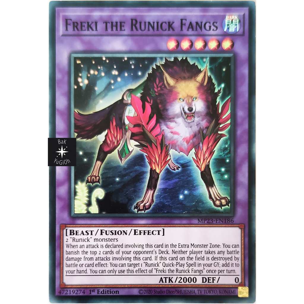 [BaK Yu-Gi-Oh!] Freki the Runick Fangs |EN| Super Rare / Common [Chính ...
