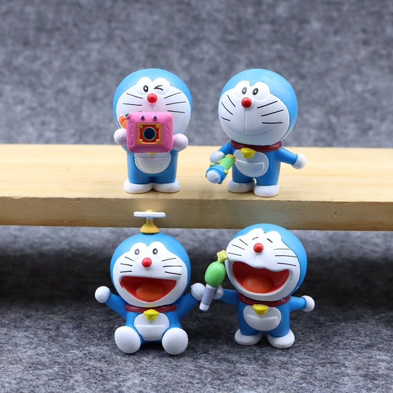 Set 4 mô hình Doraemon siêu cute 2024 | Shopee Việt Nam