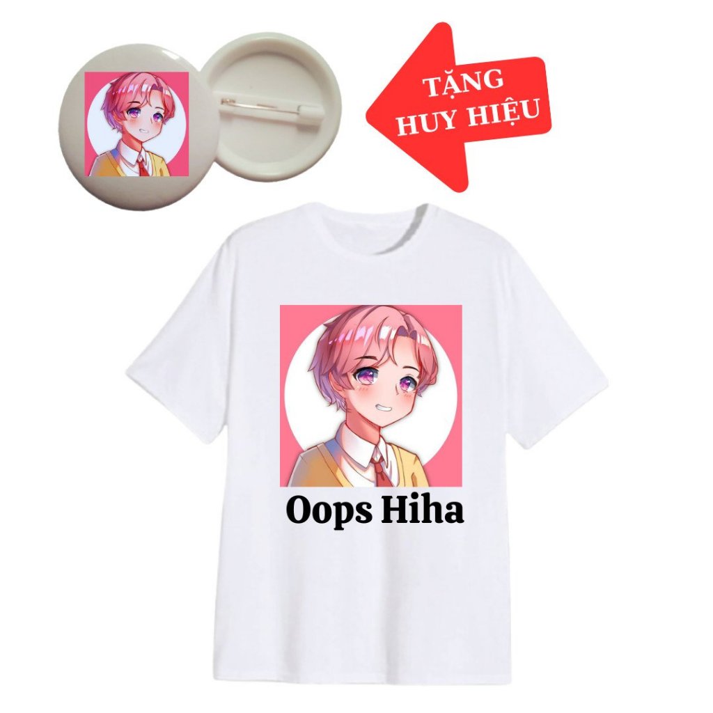 Áo thun trẻ em in hình Oops Hiha-Biệt, Hachi TV, Nabee TV, Huy Noob ...