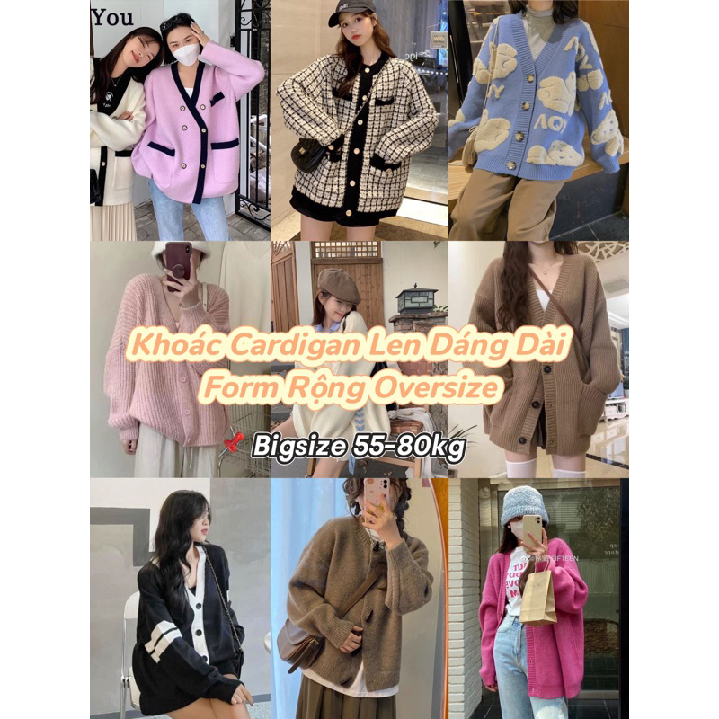 [ CHỌN MẪU P1 ] [ BIGSIZE 55-80KG ] ÁO KHOÁC CARDIGAN LEN 2HAND TUYỂN PHONG CÁCH HÀN QUỐC ...