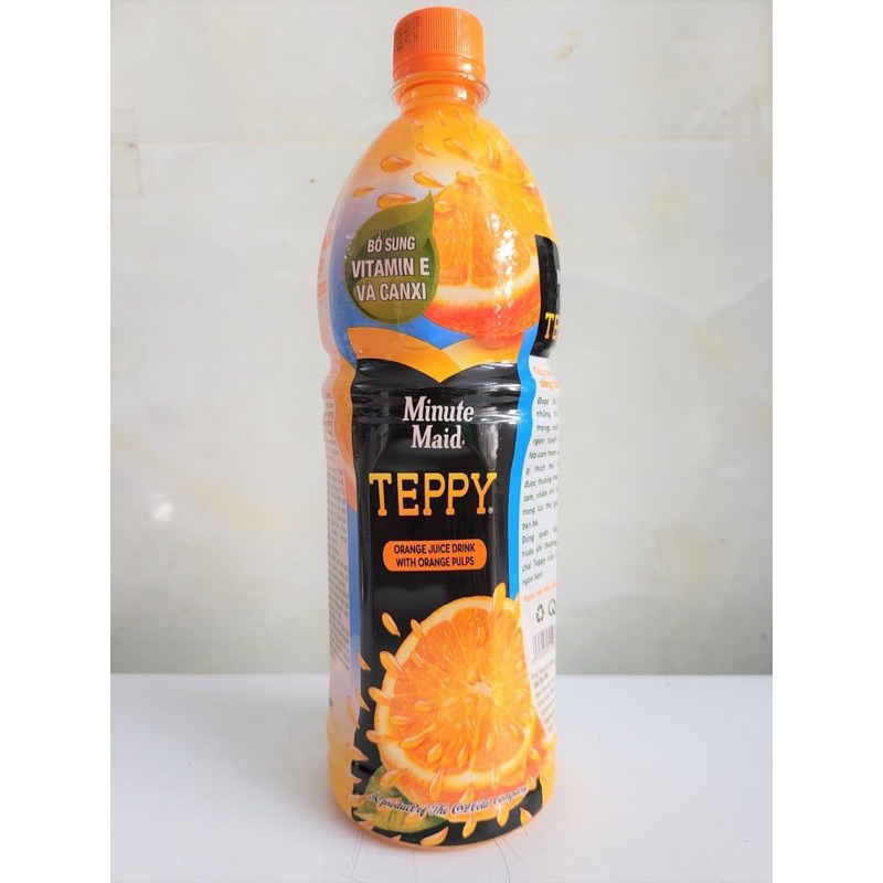 Lốc 6 Chai Nước Cam Có Tép PEPPY 1 Lít coca cola | Shopee Việt Nam