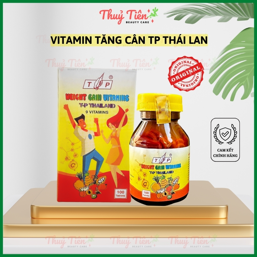 Vitamin tăng cân TP, Tăng cân TP thái lan, hộp 100 viên mẫu mới hỗ trợ ...