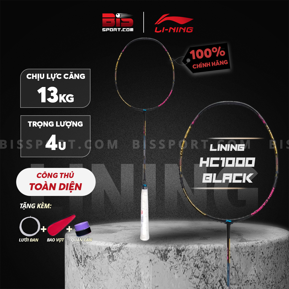 Vợt Cầu Lông Lining HC1000 Đen Chính Hãng - Phù Hợp Cho Người Mới Chơi ...