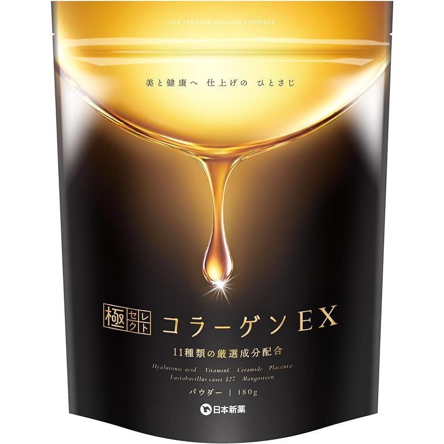 Nippon Shinyaku Goku Select Collagen EX Powder (180g) Hyaluronic Acid ...
