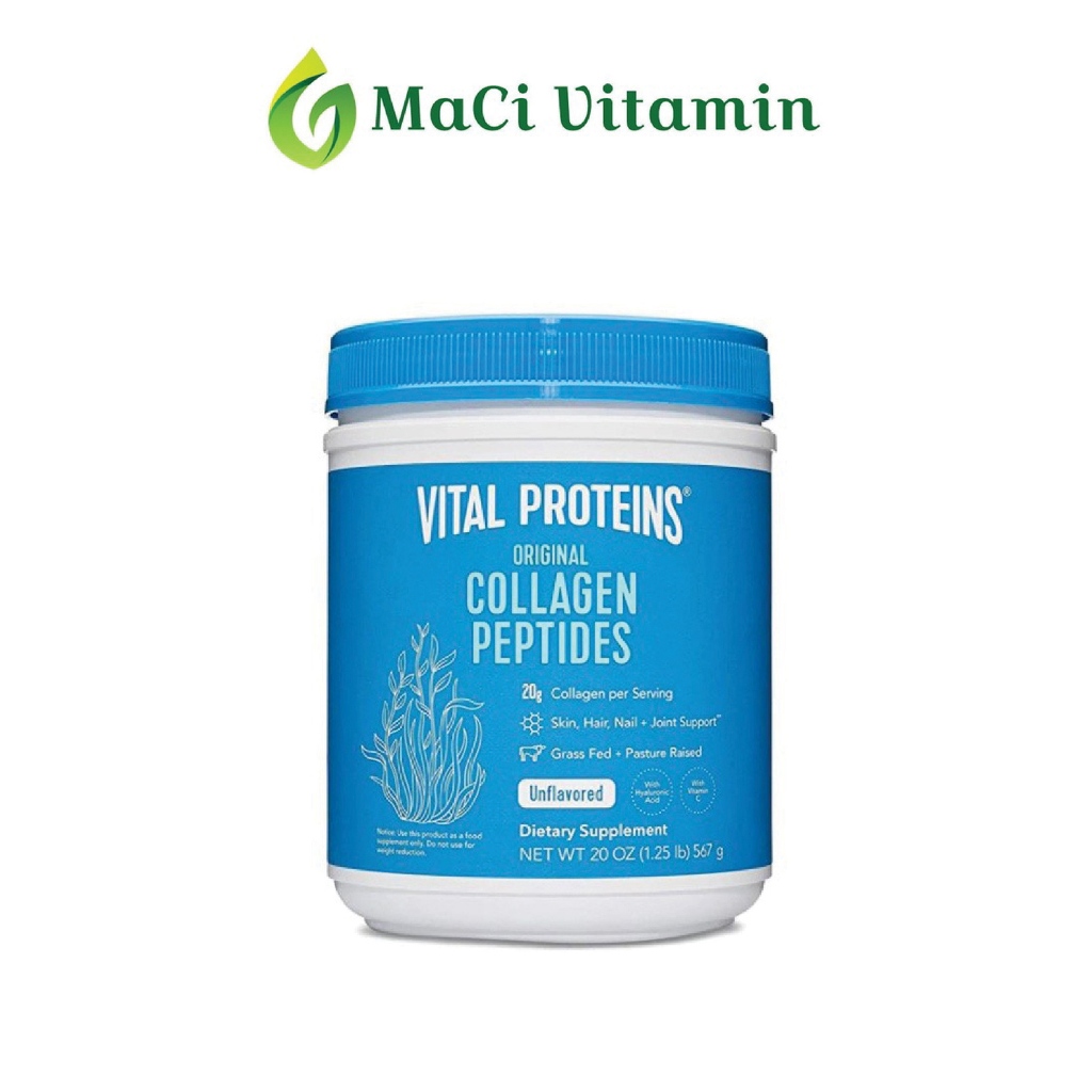 Bột Collagen thủy phân không vị Vital Proteins Làm đẹp da hỗ trợ khớp ...