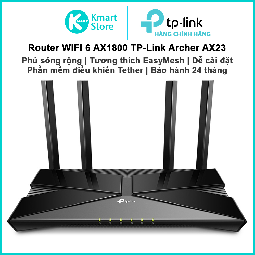 Bộ Phát Router WIFI 6 AX1800 TP-Link Archer AX23 | Phủ sóng rộng | Dễ ...