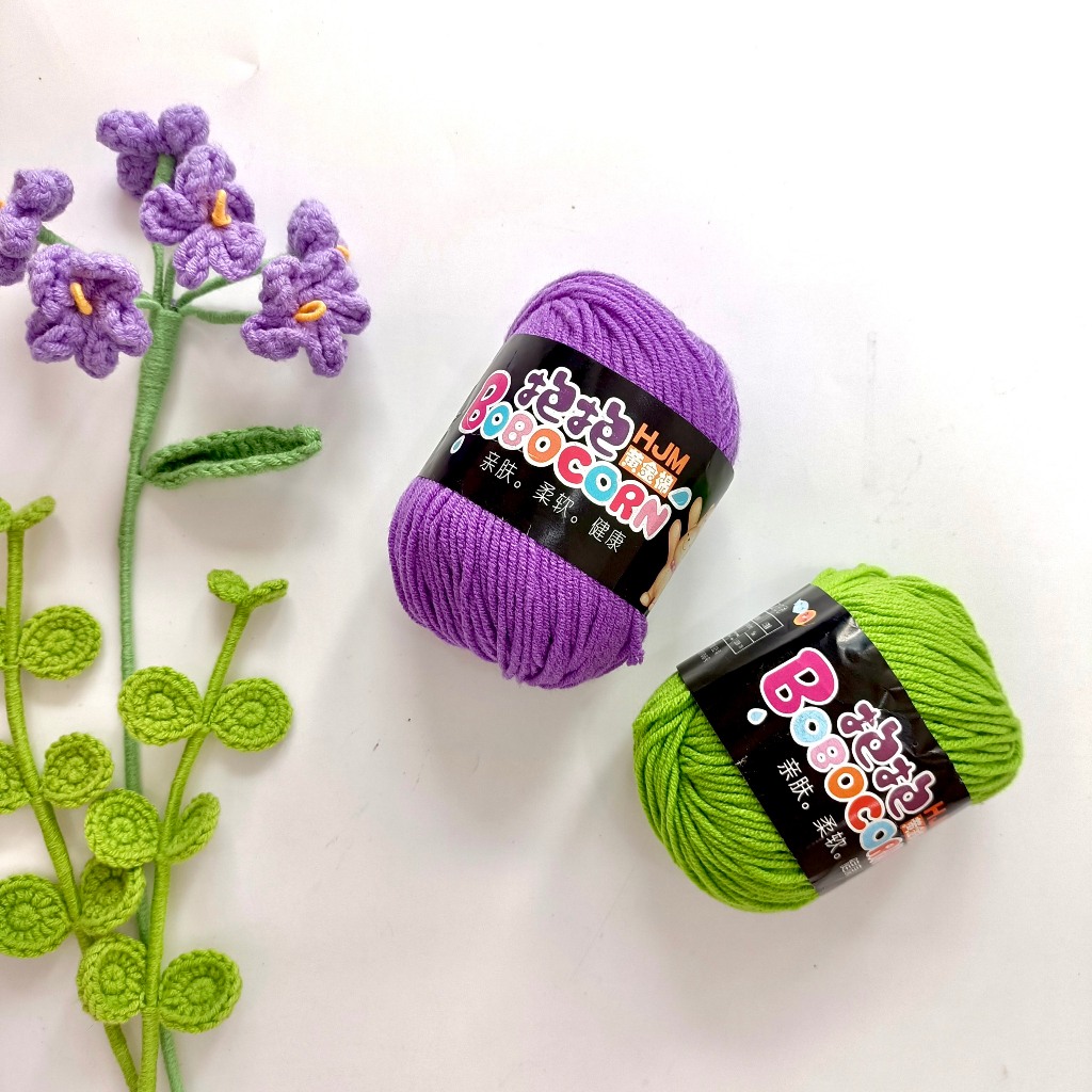 Len Milk Cotton Bobo LYLYCRAFT Mềm Mịn Đan Móc Thú Bông Dành Cho Trẻ Em ...