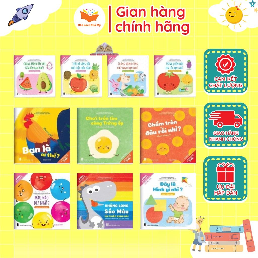 Sách - Bộ 10 Cuốn Truyện Tranh Ehon - Song Ngữ Việt Anh Cho Bé Từ 0-6 ...