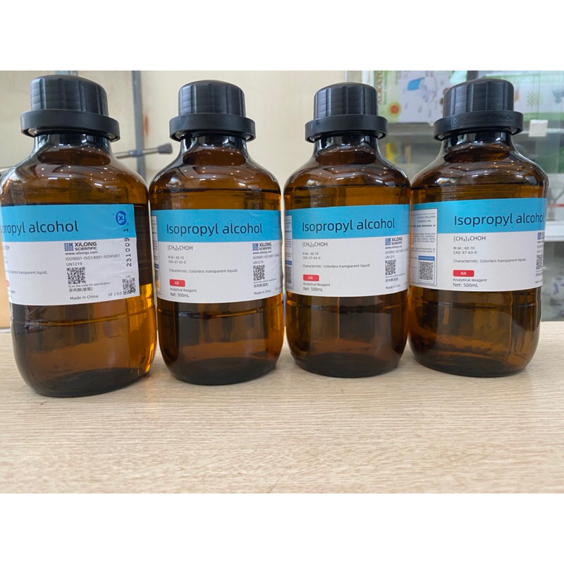 Hóa chất Isopropyl alcohol IPA 2-propanol 99.7% C3H8O chai 500ml Xilong ...