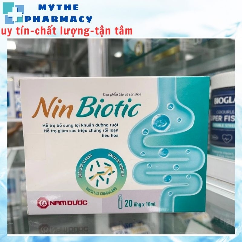 men Nin Biotic nam dược (20 ống×10ml).Hỗ trợ bổ sung lợi khuẩn đường ...