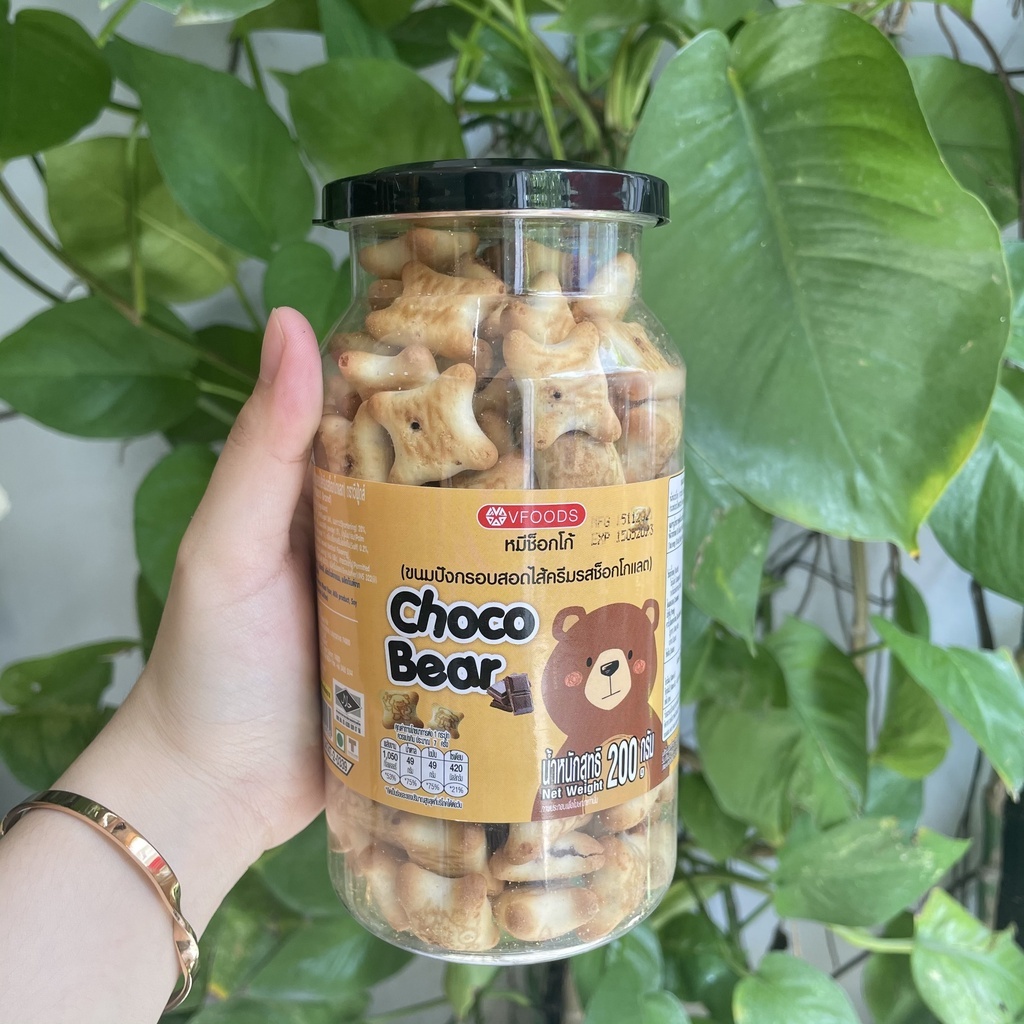 Bánh Gấu VFoods Nhân Kem Hương Sôcôla Choco Bear (Hộp 200g) | Shopee ...
