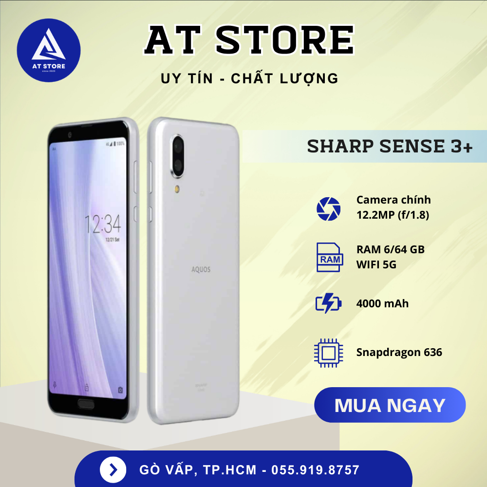 Điện thoại SHARP Sense 3 Plus Chính Hãng - RAM 6/64GB - Pin Trâu 4000 ...
