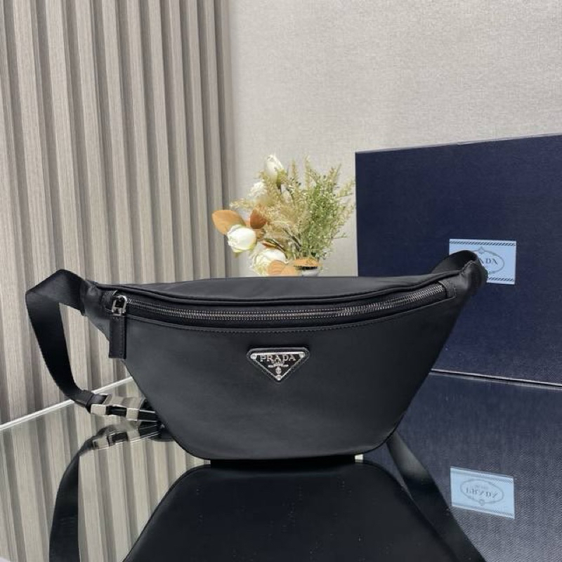Túi bao tử prada nam size 26 hàng về sẵn kho ( full 2 box ) chất da dày ...