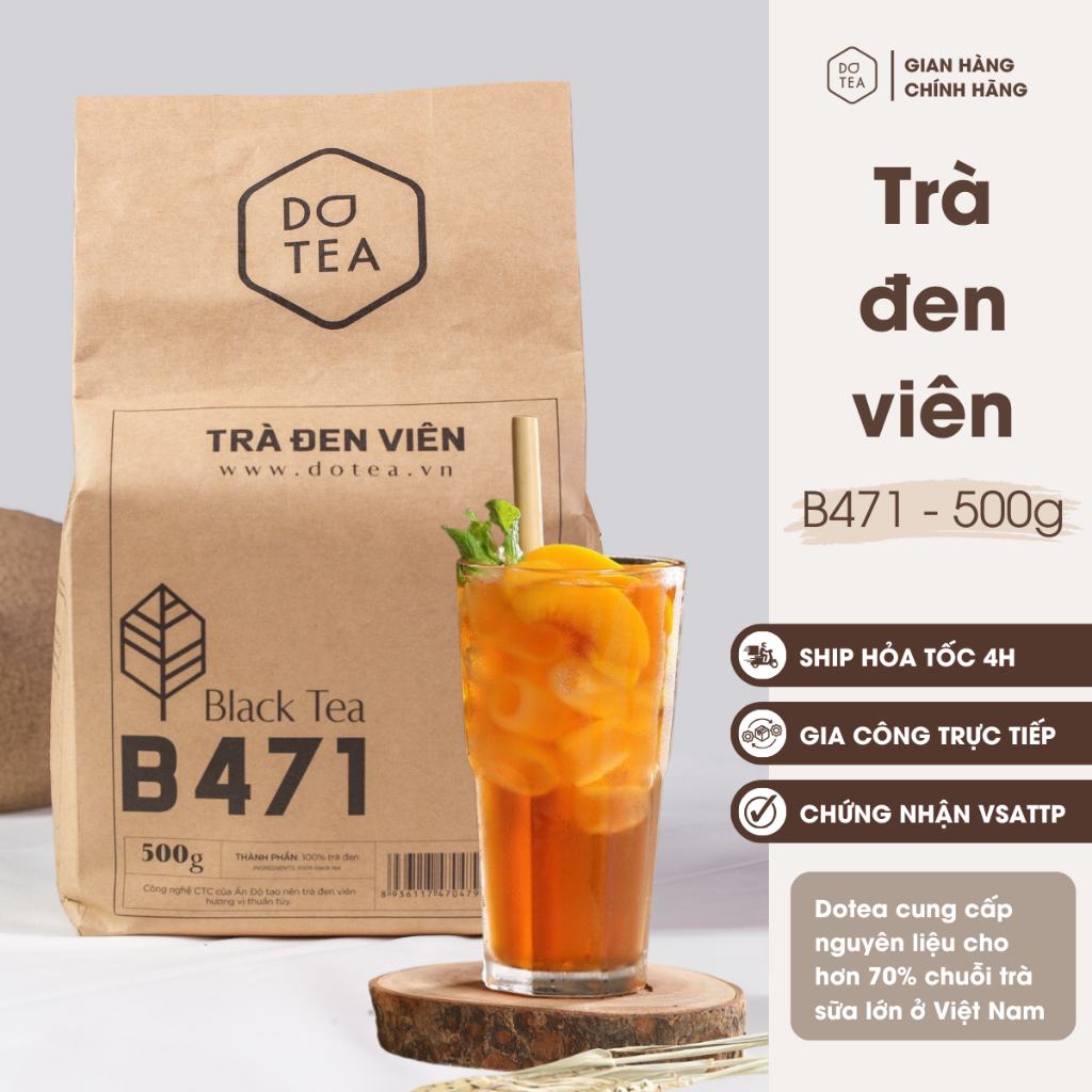 Trà đen viên B471 Dotea pha chế trà trái cây, trà sữa, thưởng thức, vị ...
