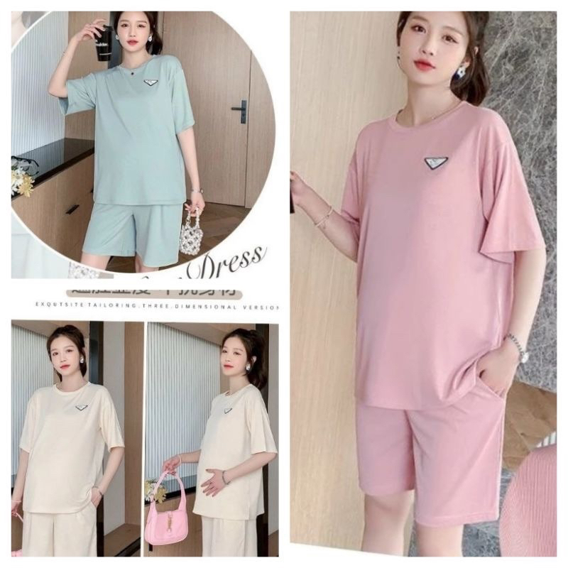 Bộ bầu hè chất tăm gân trẻ trung, xinh xắn, đầy đủ đáp bụng chun chỉnh ...