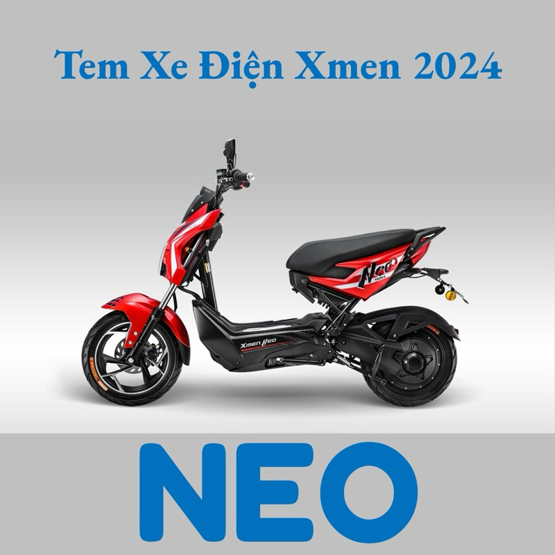 Tem Dán Xe Điện XMEN mẫu Neo Yadea Tem UV in 3D Nền Trong Cao Cấp Dán ...
