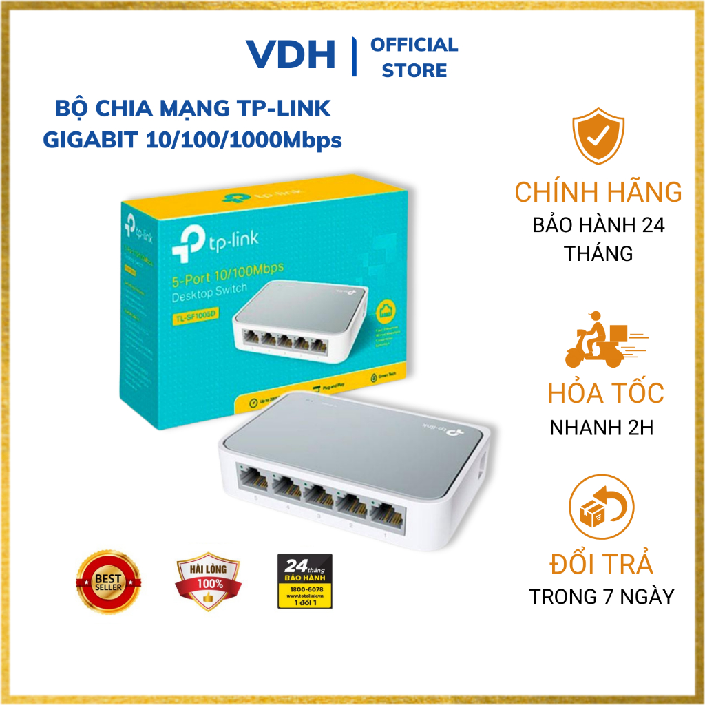 Bộ chia mạng Switch TPLink 5 Cổng Gigabit 1000Mbps TP-Link SG1005D ...