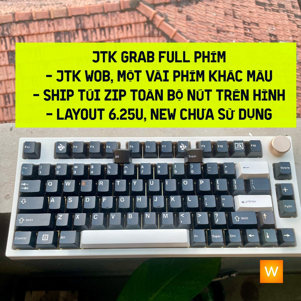 JTK Combo full phím - Color Block - Nút phím cơ Chính hãng JTK Grab ...