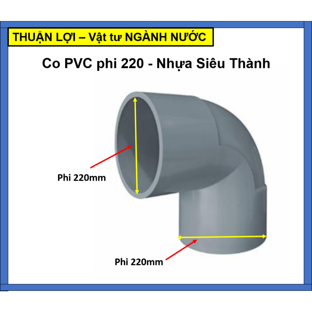Co PVC phi 200, 220, 250 phụ kiện uPVC - Hàng chính hãng - Nhựa Siêu ...