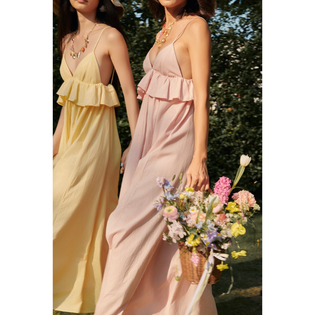 Đầm Linen Dáng Xoè | Sunny Maxi Dress | CHEN Inspired | Shopee Việt Nam