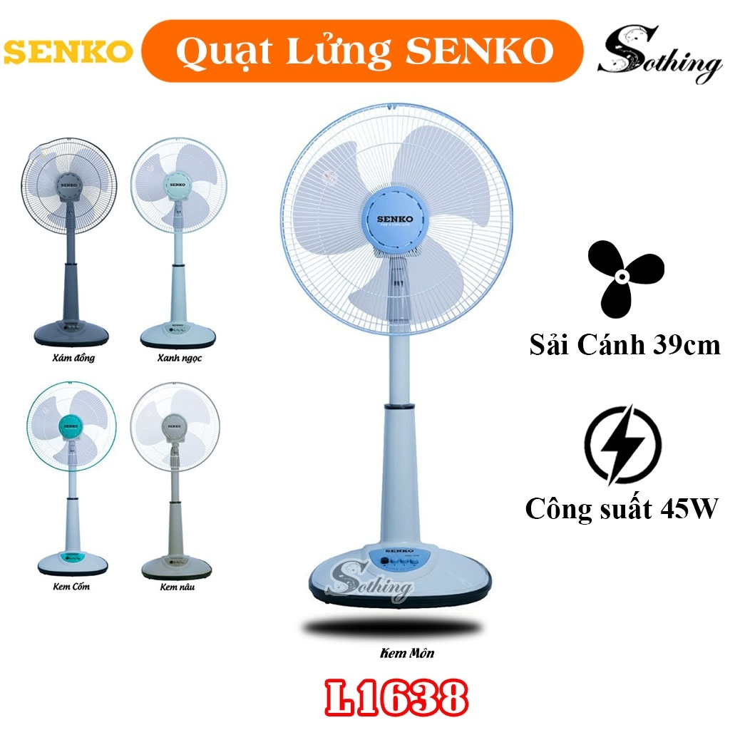 Quạt Lửng Senko L1638 SOTHING Xiangwu Chính Hãng - Quạt Điện Cây Đứng ...