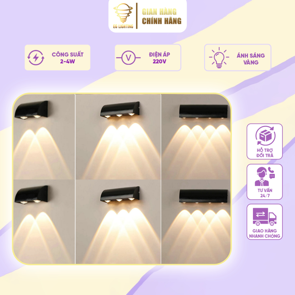 Đèn Decor DT-22093 EG Lighting Decor - Đèn Hắt Tường Vỏ Nhôm Ánh Sáng ...