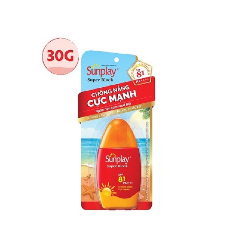Kem chống nắng Sunplay cực mạnh dạng sữa Sunplay Super Block SPF 81, PA ...
