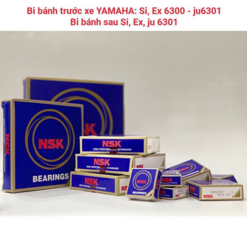 vòng bi bánh xe trước sau xe Yamaha Sirius, jupiter, exciter 6300 và 6301 | Shopee Việt Nam