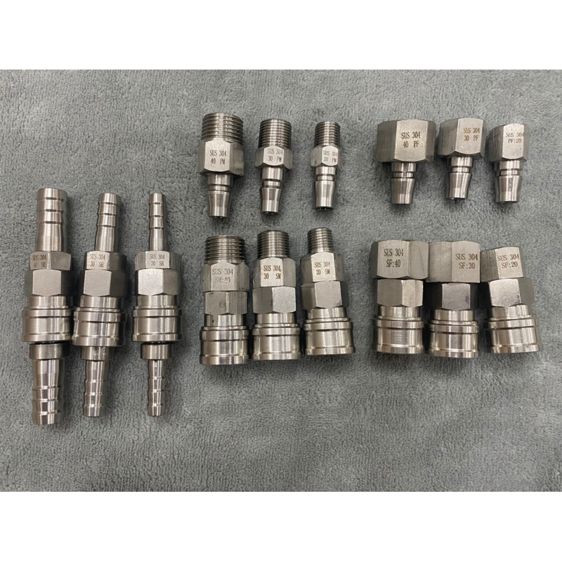 khớp nối nhanh inox 304 20sh 30sh 40sh 20ph 30ph 40ph 20sm 30sm 40sm ...