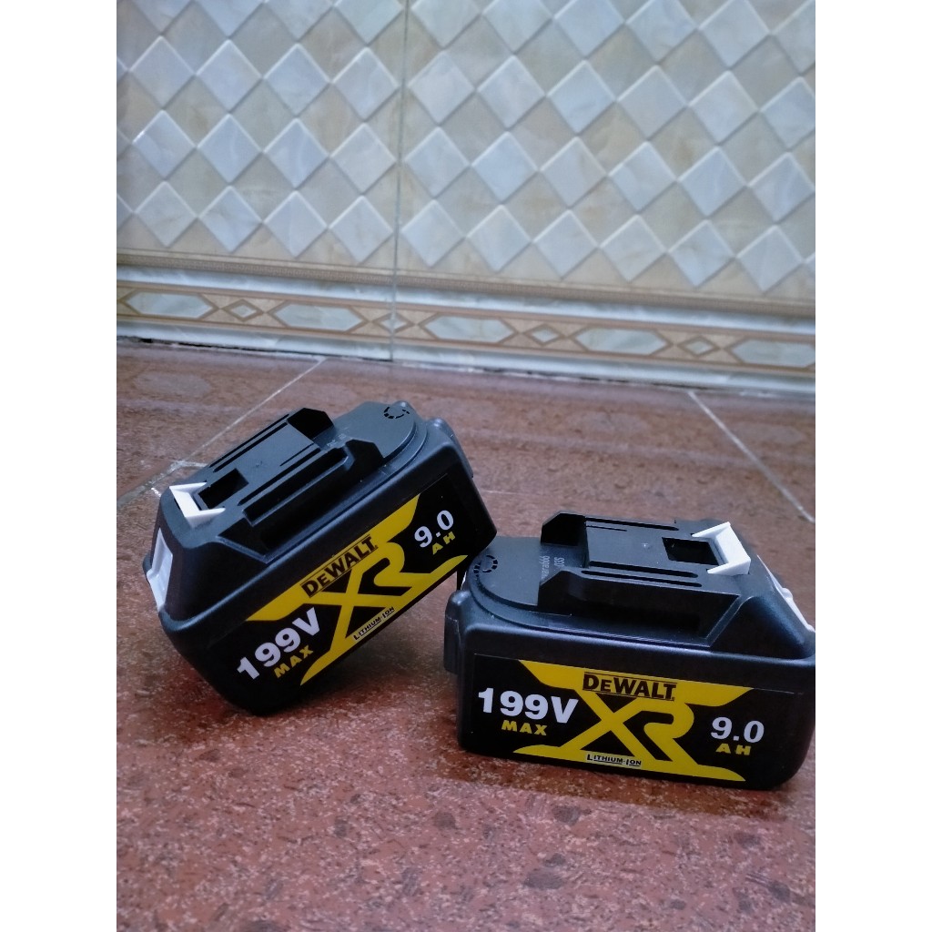 Pin Dewalt 199v cao cấp, pin 10 cell chân thông dụng pin máy khoan dung ...