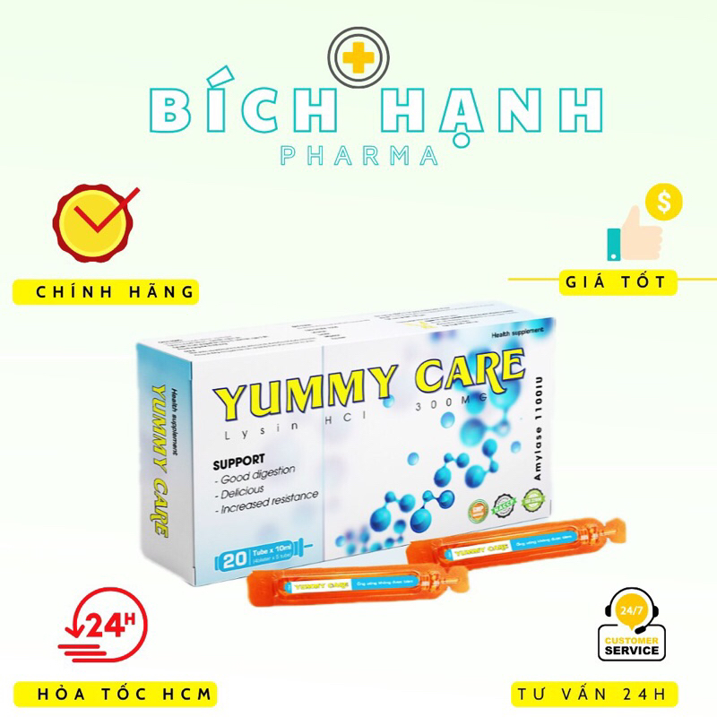 [ Hàng Chính Hãng] Hỗ trợ ăn ngon, tiêu hoá tốt Yummy Care (Hộp 20 ống ...
