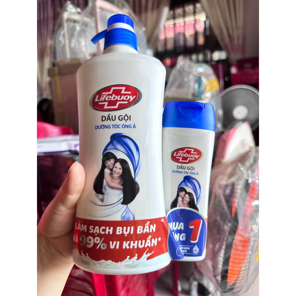 Dầu gội Lifebuoy dưỡng tóc óng ả 640g + tặng kèm 140g (chính hãng), loại không tặng 640g,320g ...