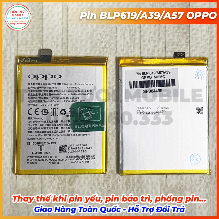 Pin BLP619/A39/A57 OPPO (Mới) | Shopee Việt Nam