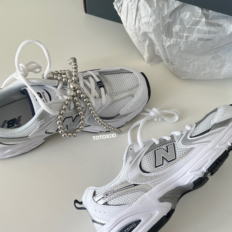 Giày New Balance 530 White Navy GR530SB1 Chính Hãng | Shopee Việt Nam