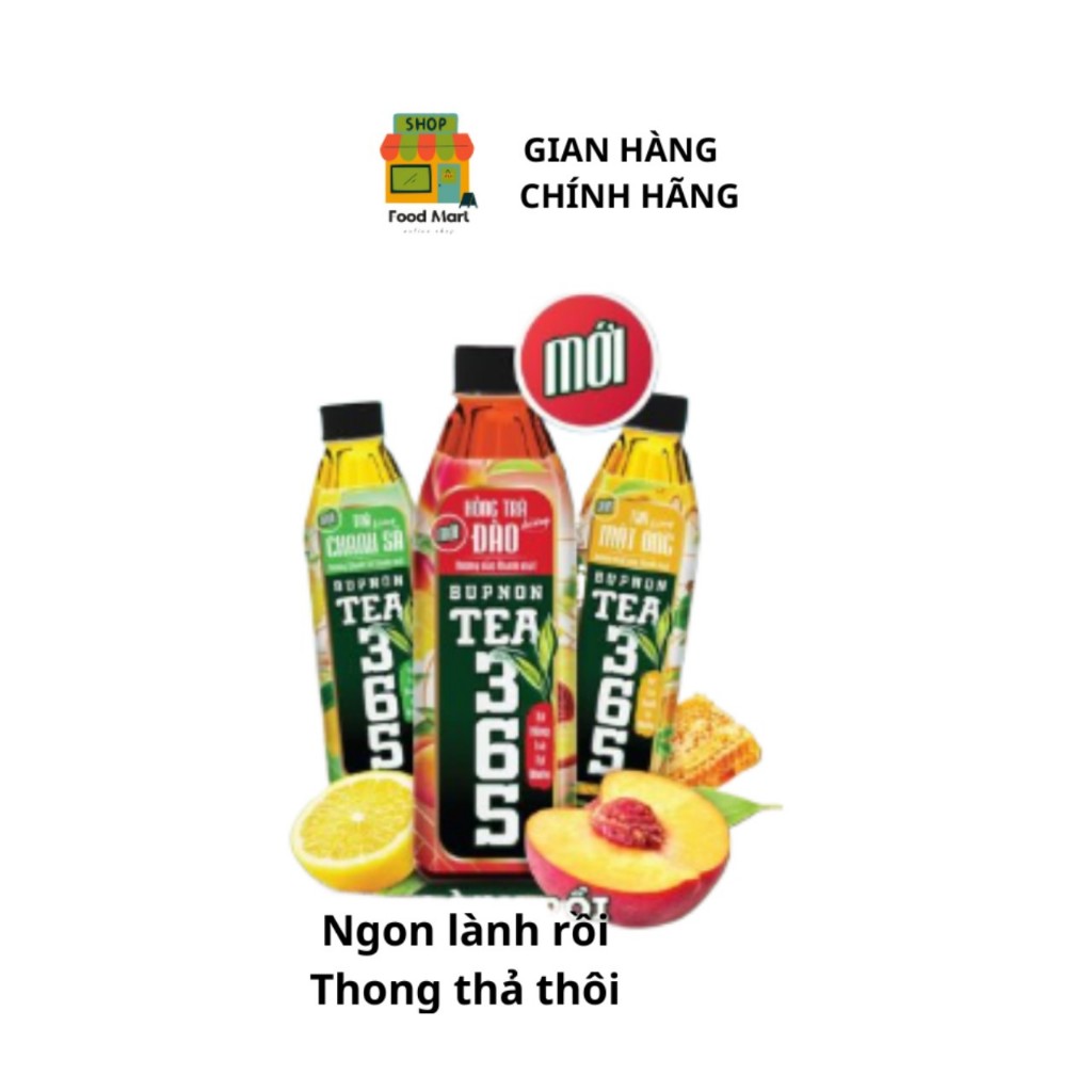 Trà BUPNON TEA 365 (1/2 Thùng và 1Thùng 24 chai x 500ML) [MIX 3,4 VỊ ...